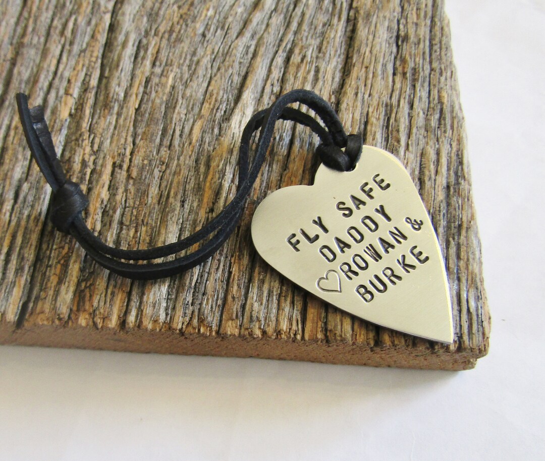 Travel Gifts for Men Luggage Tag Personalized From Kids to Dad Fly Safe ...