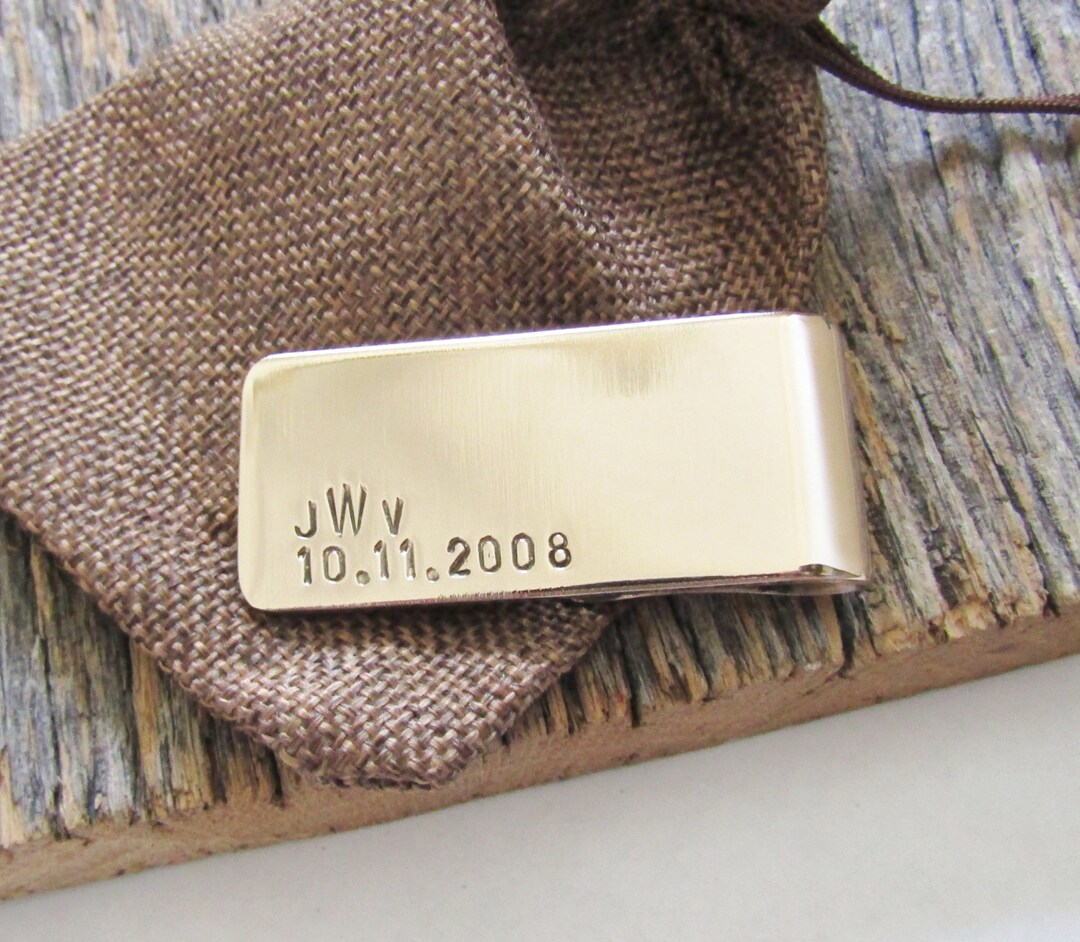 Monogram Money Clip Monogrammed Gift Custom Money Clip Personalized ...