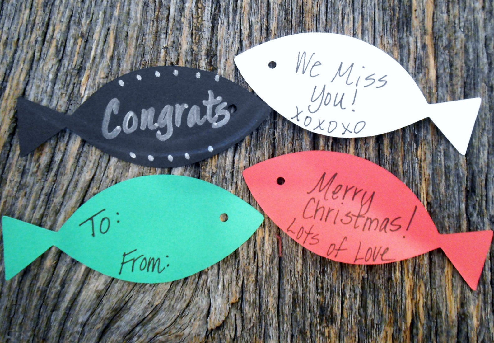 Personalized Card Custom Message Fish Notecard Add on to - Etsy