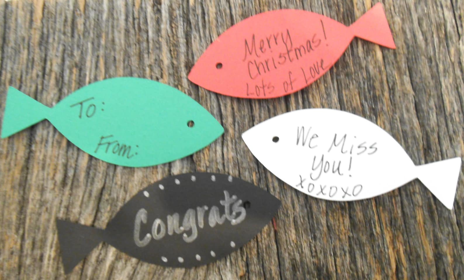 Personalized Card Custom Message Fish Notecard Add on to - Etsy