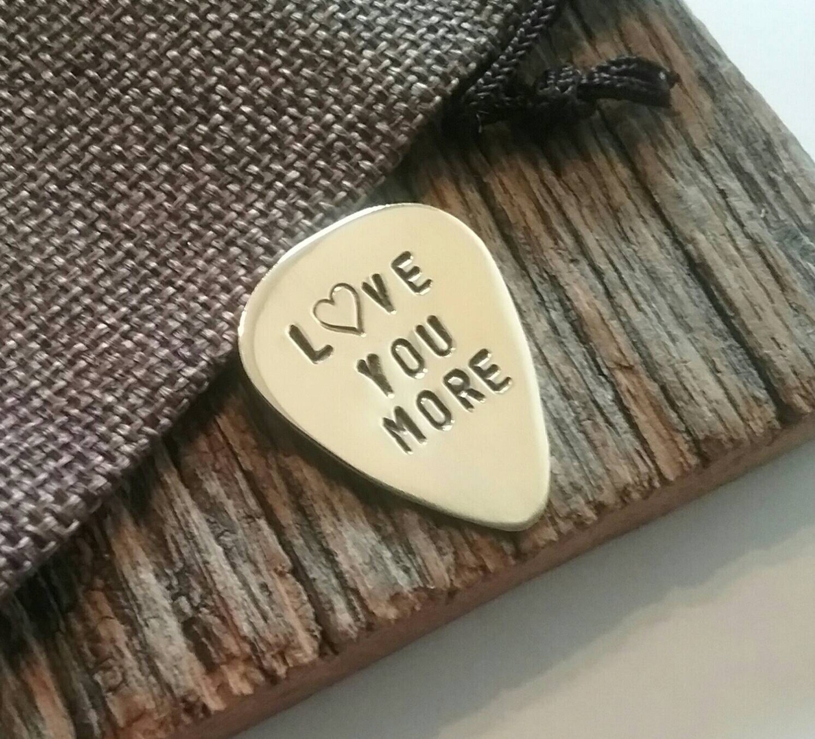 Love You More Guitar Pick I Love You Gift for Girlfriend | Etsy