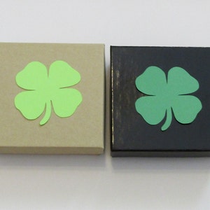 Gift Wrap Option Small Gift Box With Clover Shaped Handwritten Notecard ...