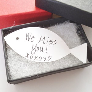 Gift Wrap Option Small Gift Box With Fish Shaped Handwritten - Etsy