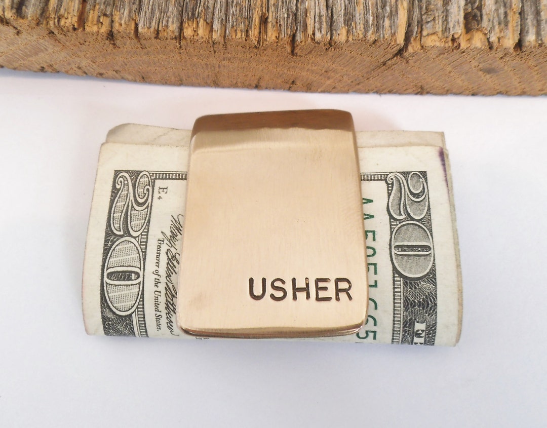 Wedding Favors for Usher Mens Accessories Husband Moneyclip - Etsy