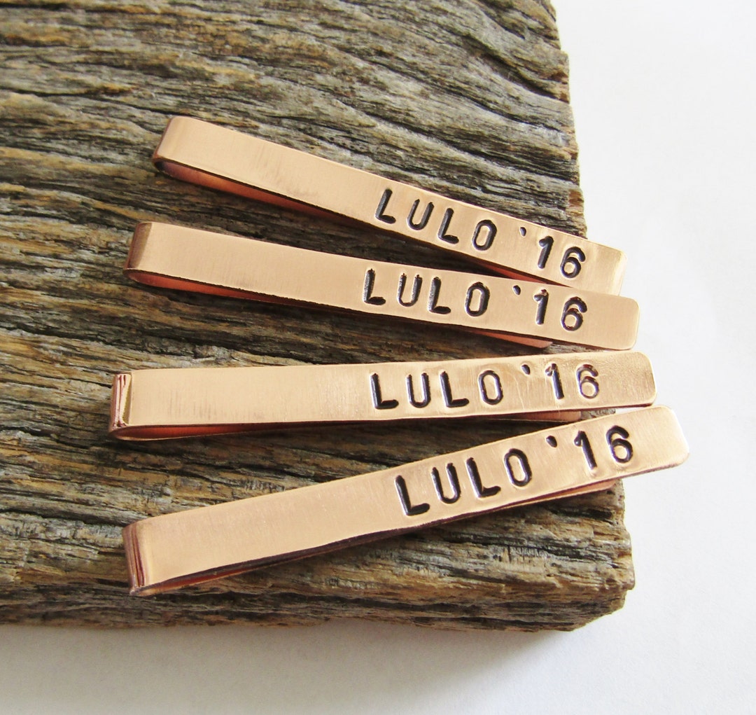 Personalized Tie Clip Set Perfect for a Wedding Party - Etsy