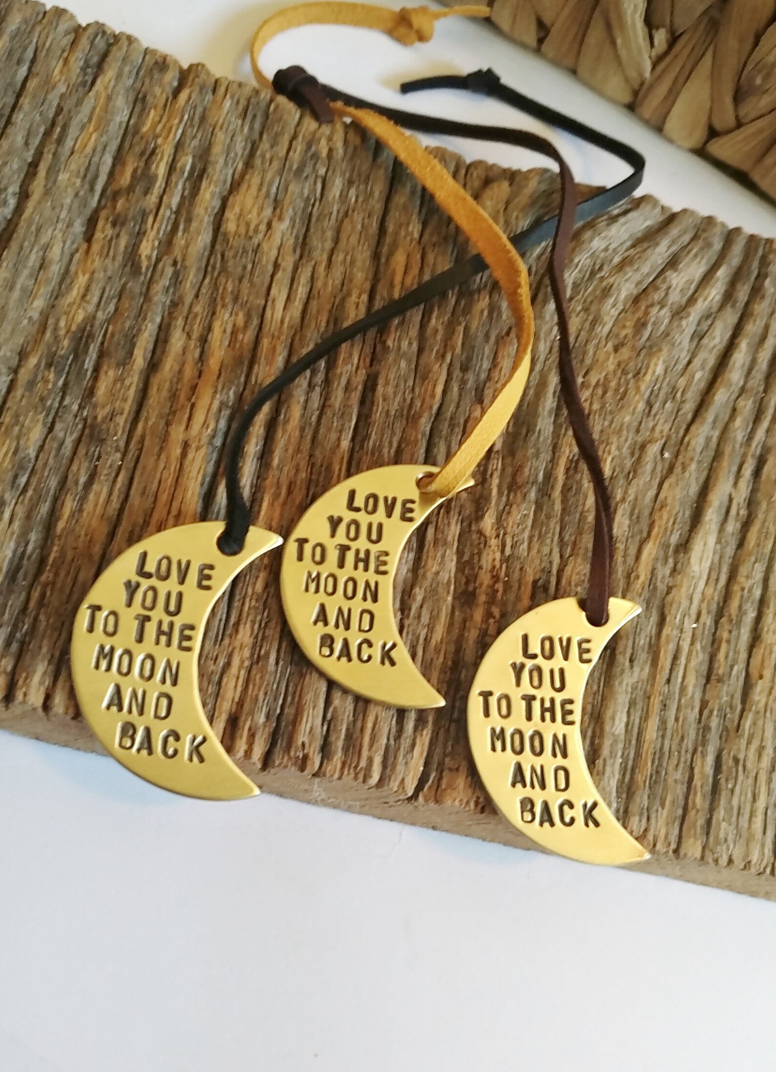 Moon Bookmark Shiny Metallic Galaxy Quote Book Mark Gold | Etsy