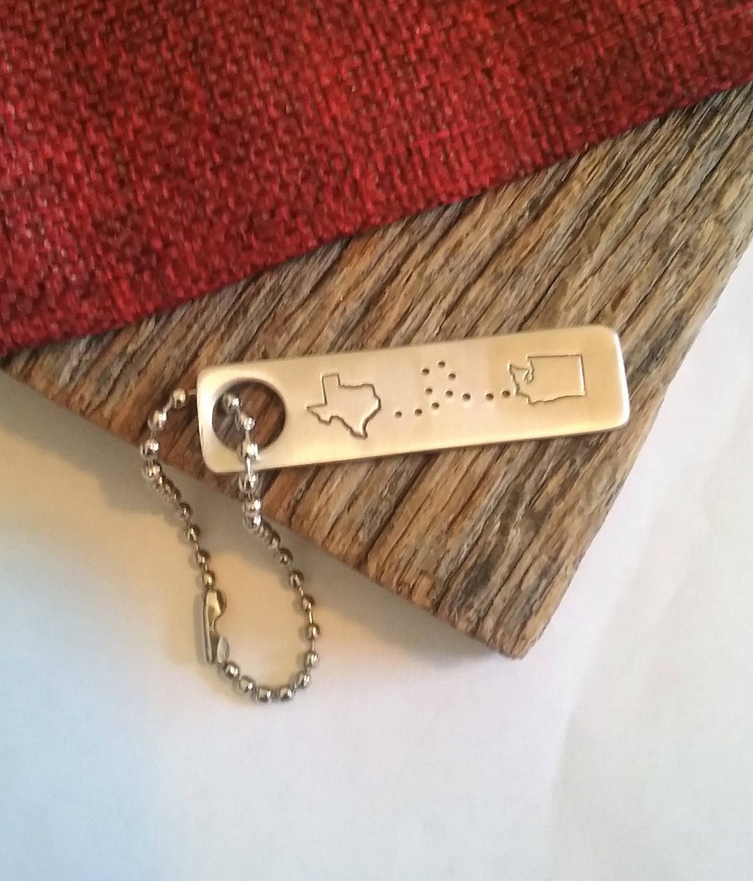 Long Distance Relationship Keychain for Him Valentine's Day Gift for ...