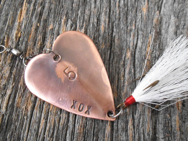Boyfriend Fishing Lure Custom Copper Gift Men 5 Fifth | Etsy