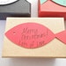 Gift Wrap Option Small Gift Box With Fish Shaped Handwritten - Etsy