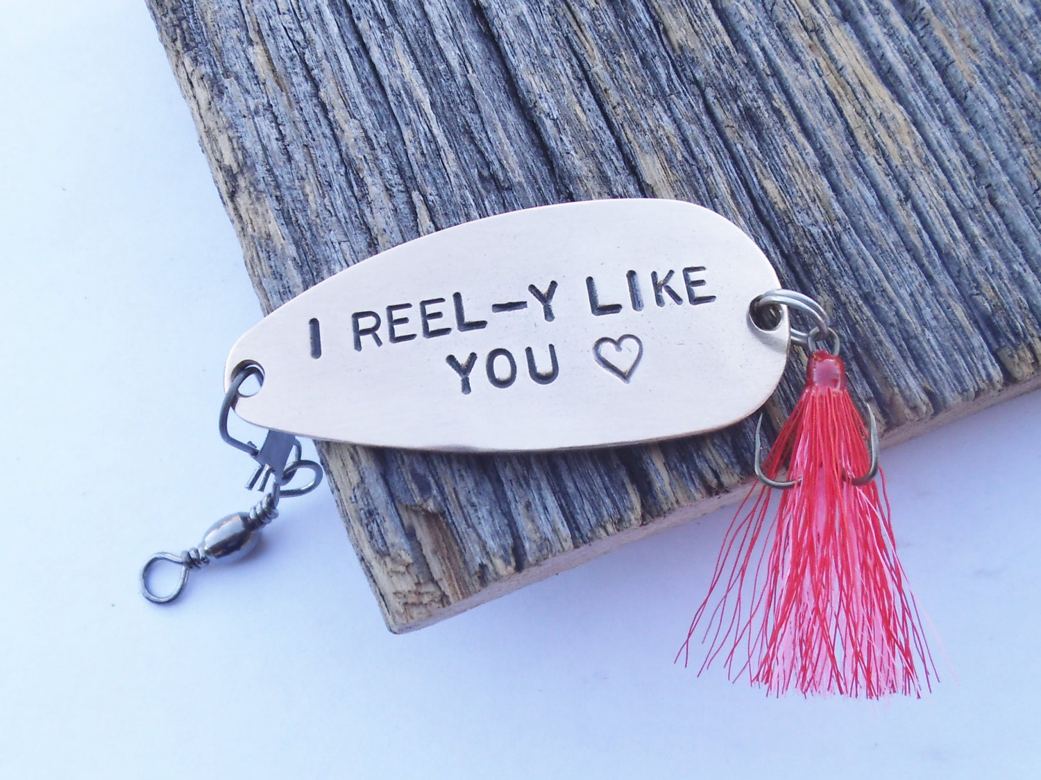 I Reel-y Like You Fishing Lure Keepsake Gift Valentines Day - Etsy
