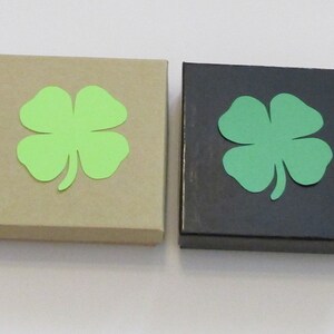 Gift Wrap Option Small Gift Box With Clover Shaped Handwritten Notecard ...