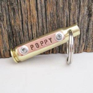 Bullet Gift for Grandpa Keychain Grandparent Gift From Grandchild ...