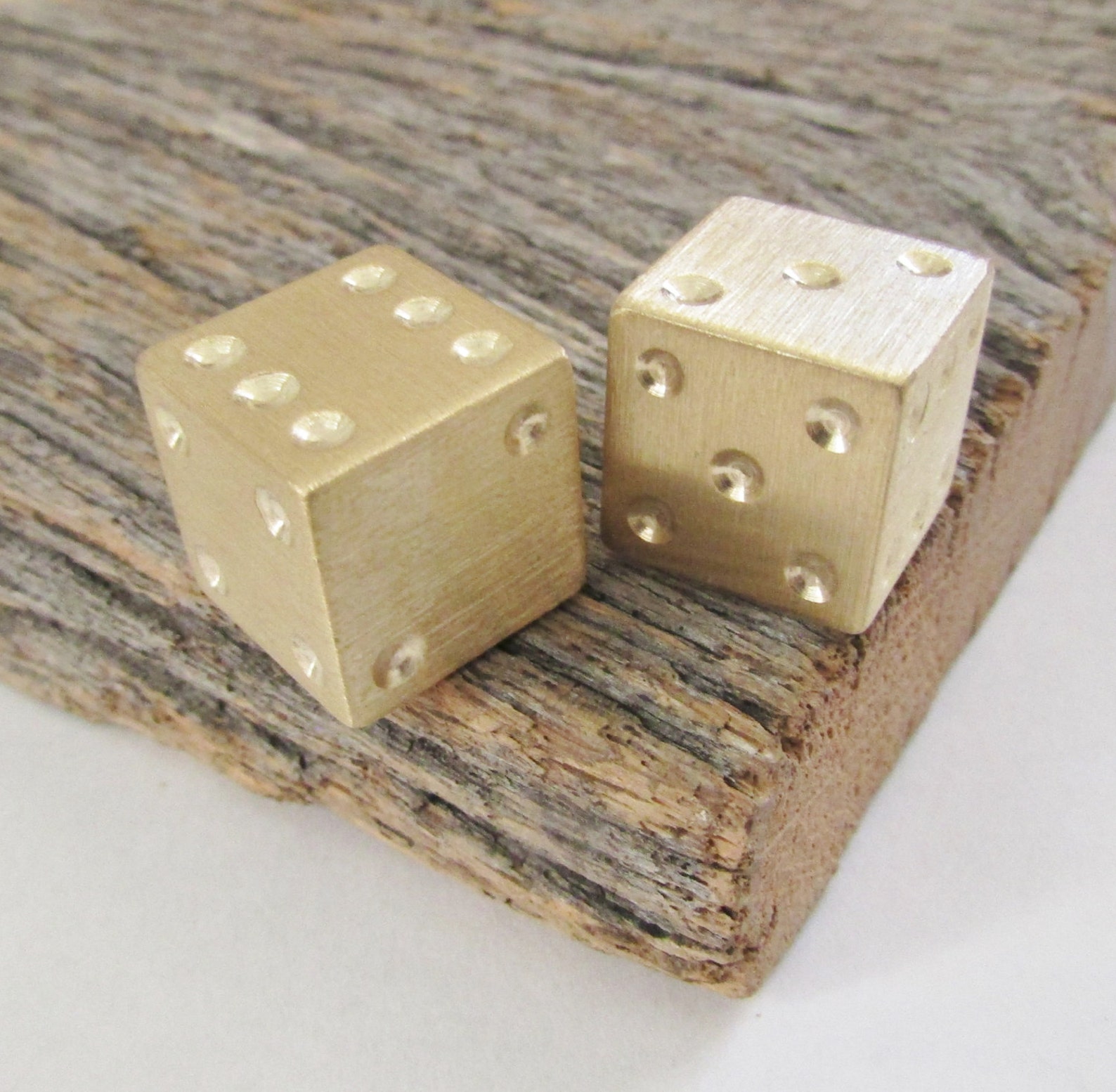 Large Brass Dice Six Sided Dice Set Custom Dice Handmade Dice - Etsy ...