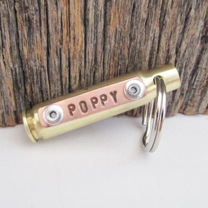 Bullet Gift for Grandpa Keychain Grandparent Gift From Grandchild ...