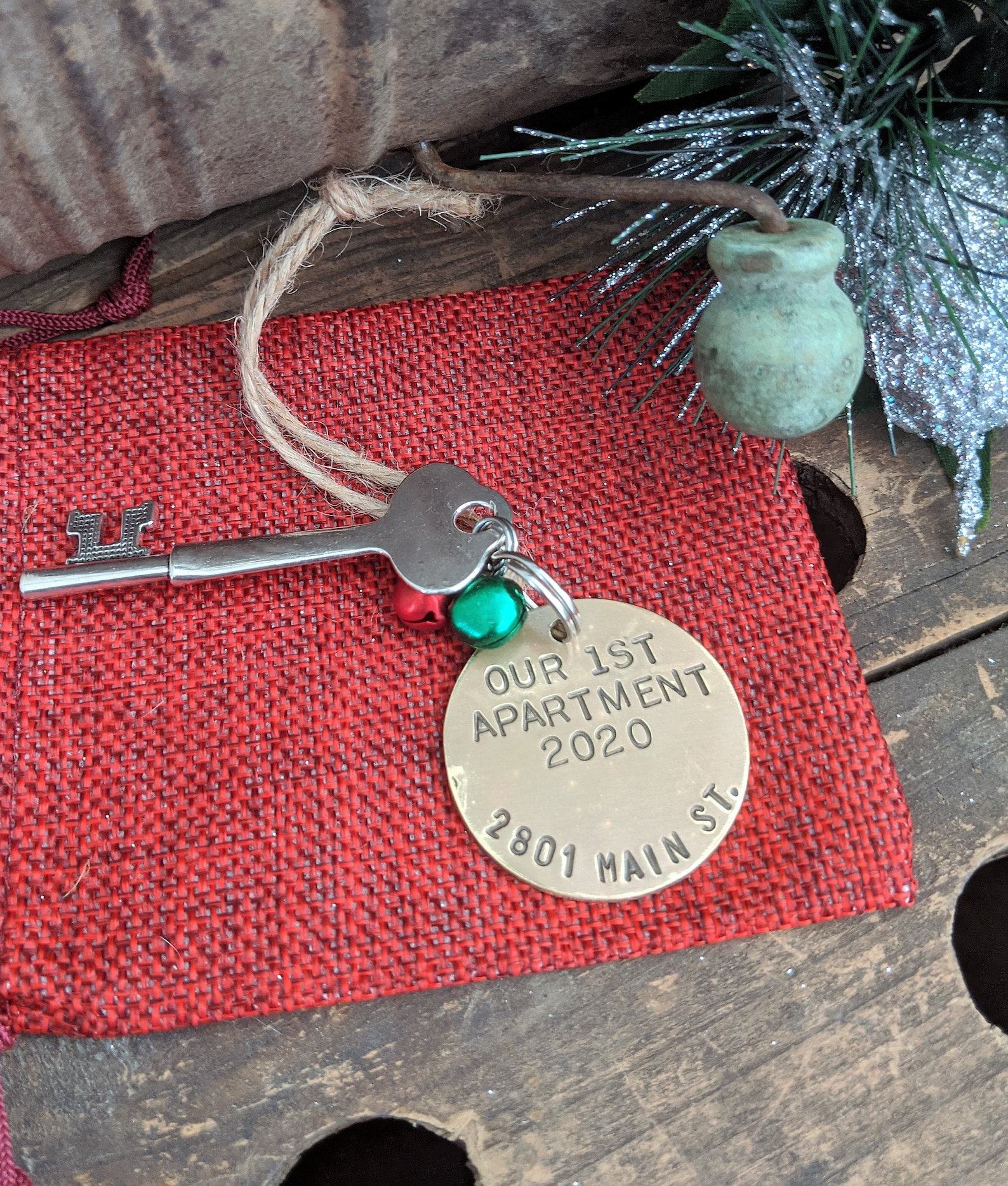 Our First Apartment Key Ornament Personalized Christmas - Etsy