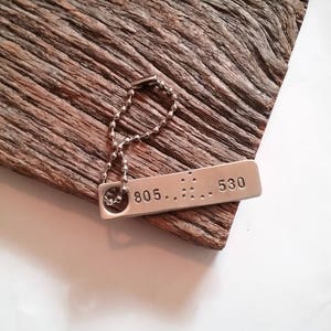 Area Code Jewelry Hometown Pride Long Distance Keychain for - Etsy