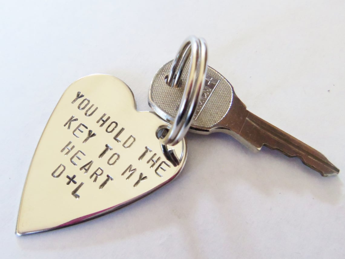 You Hold the Key to My Heart Keychain Deployment Gift - Etsy