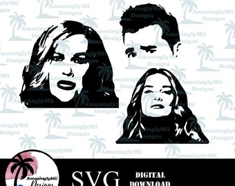 David Rose Face Svg - Etsy