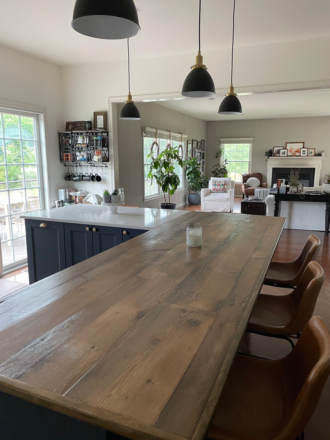 Kitchen Island Wood Counter Top Reclaimed Barn Wood - Etsy Canada