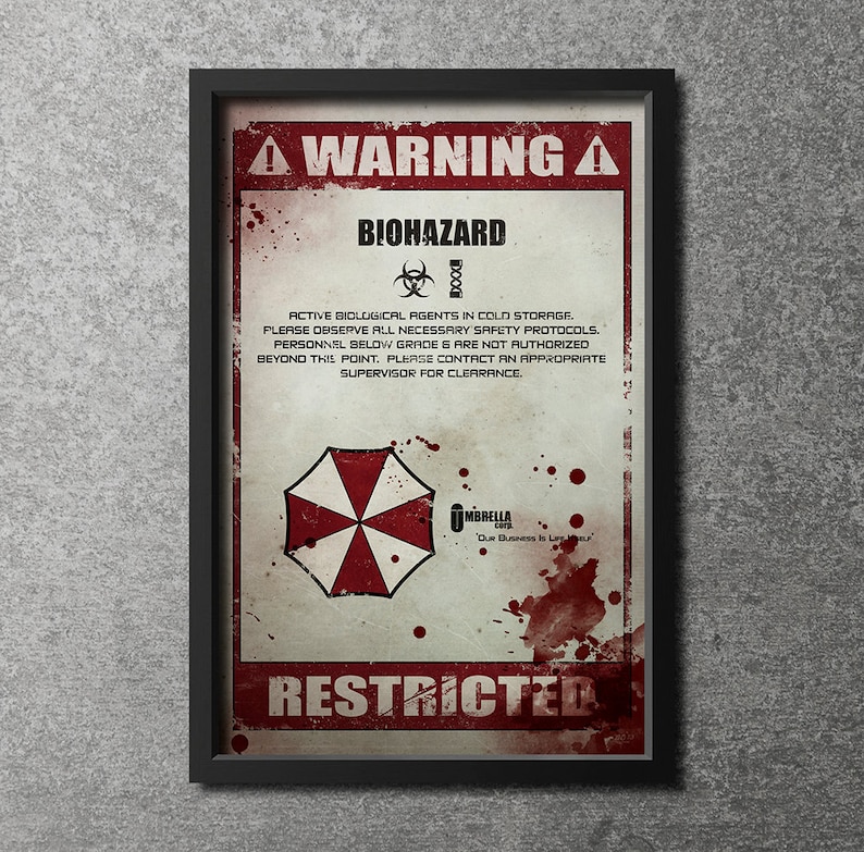 Original Giclee Art Print 'biohazard' - Etsy