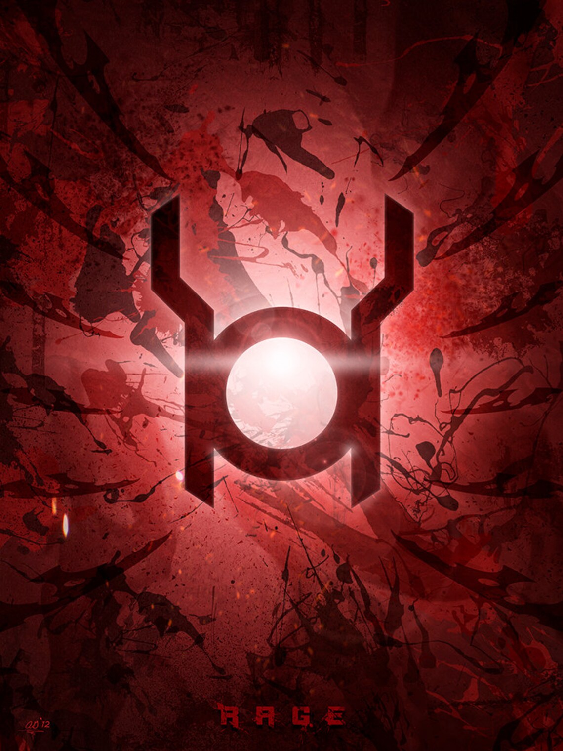 Original Giclee Art Print 'Rage' | Etsy