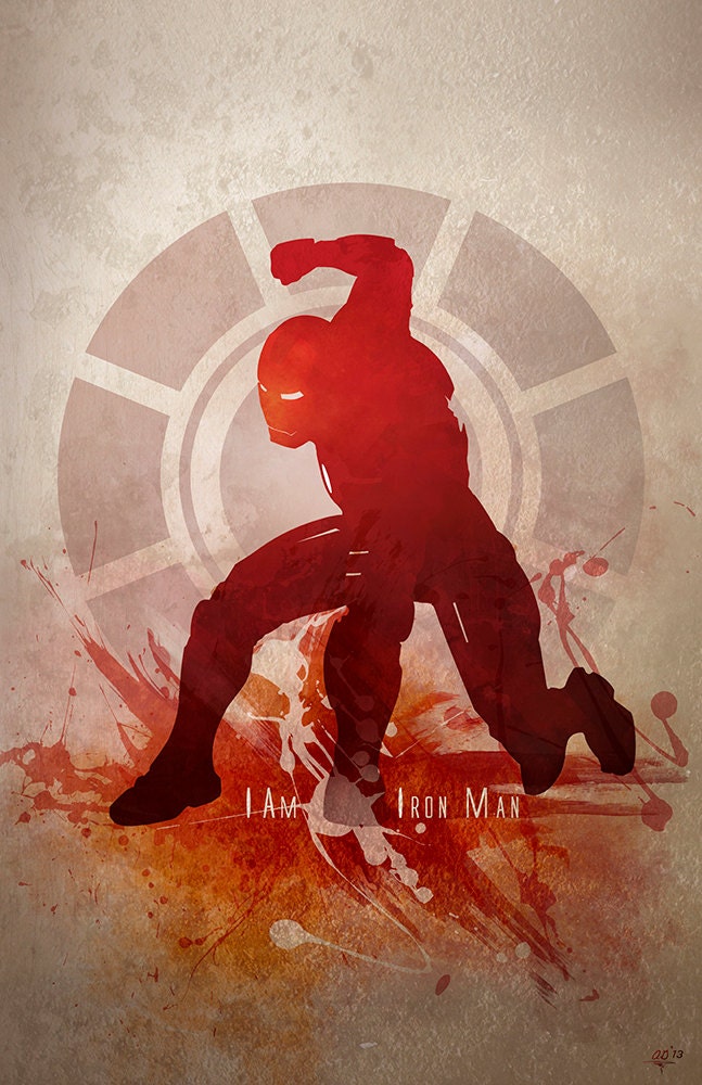 Original Giclee Art Print 'I Am Iron Man' - Etsy Canada