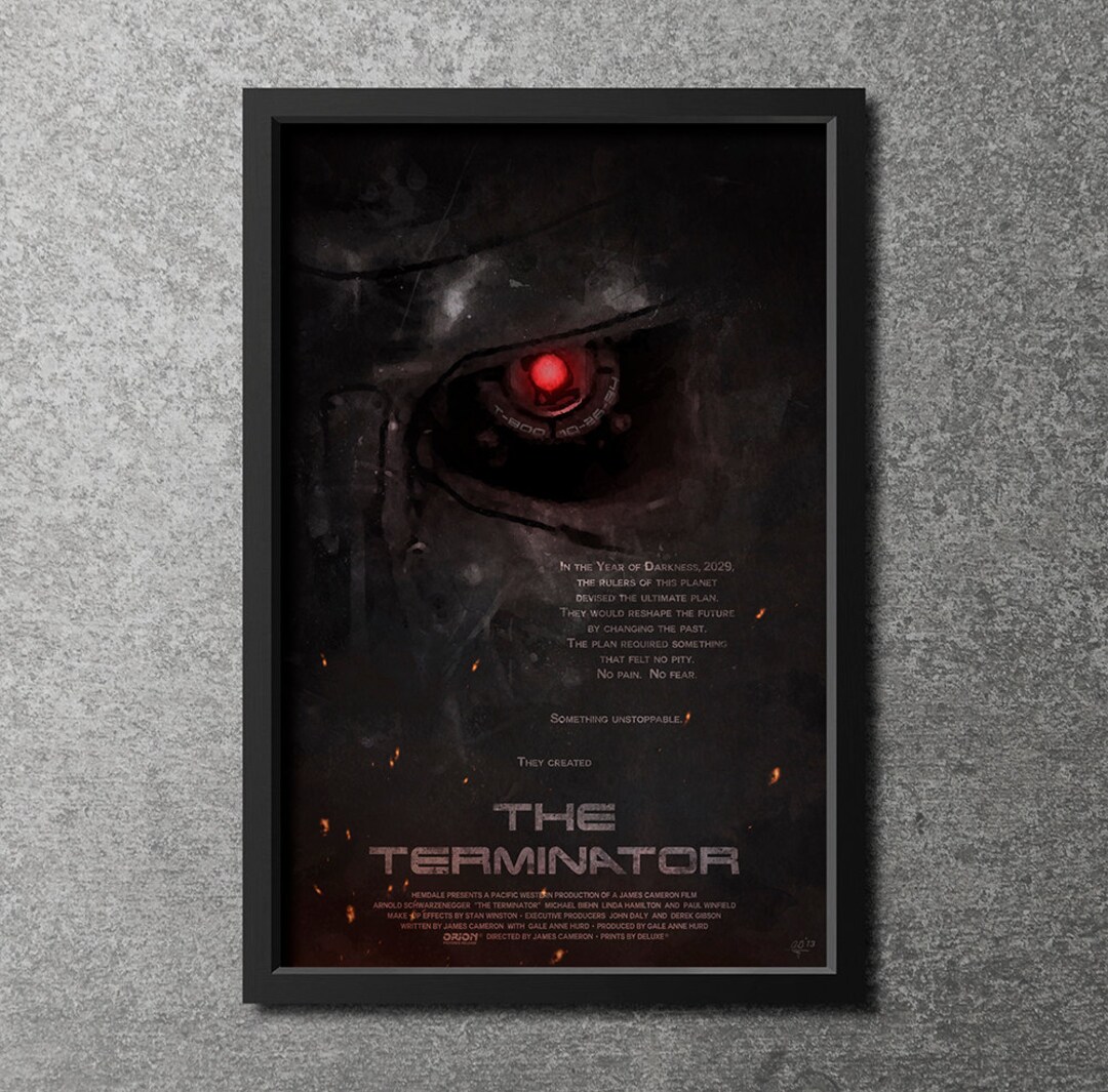 Original Giclee Art Print 'the Terminator' - Etsy
