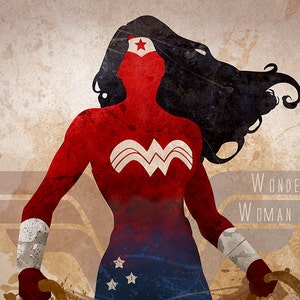 Original Giclee Art Print 'wonder Woman' - Etsy