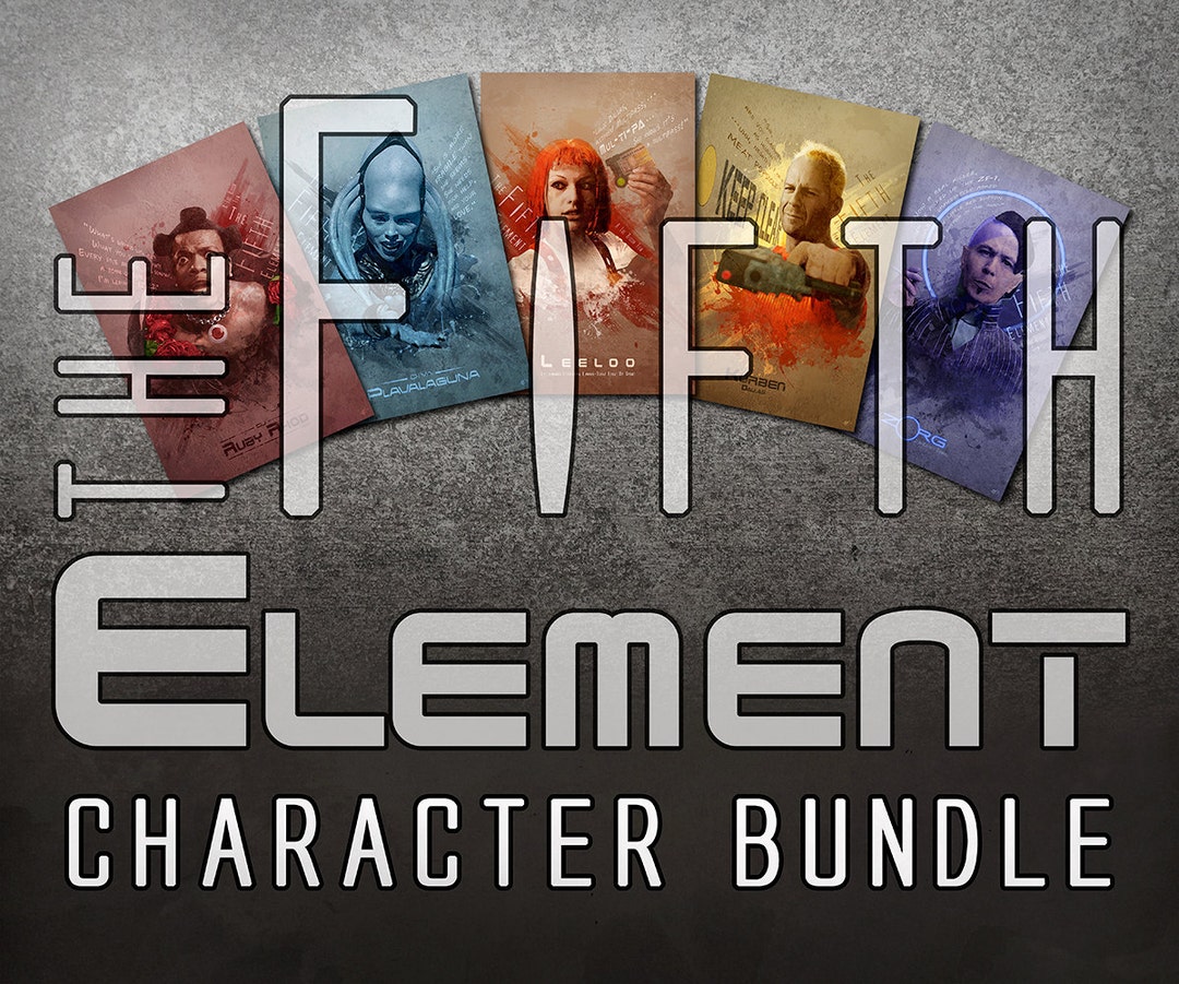Fifth Element Character Bundle - Etsy