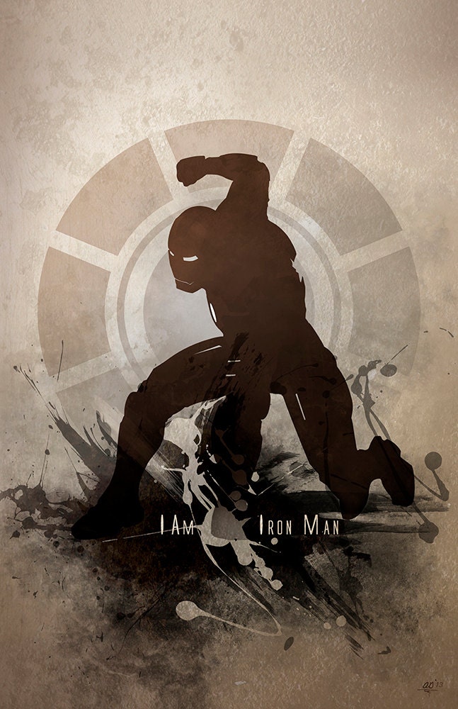 Original Giclee Art Print 'I Am Iron Man' - Etsy Canada