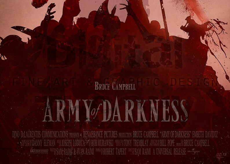 Original Giclee Art Print 'army of Darkness' - Etsy
