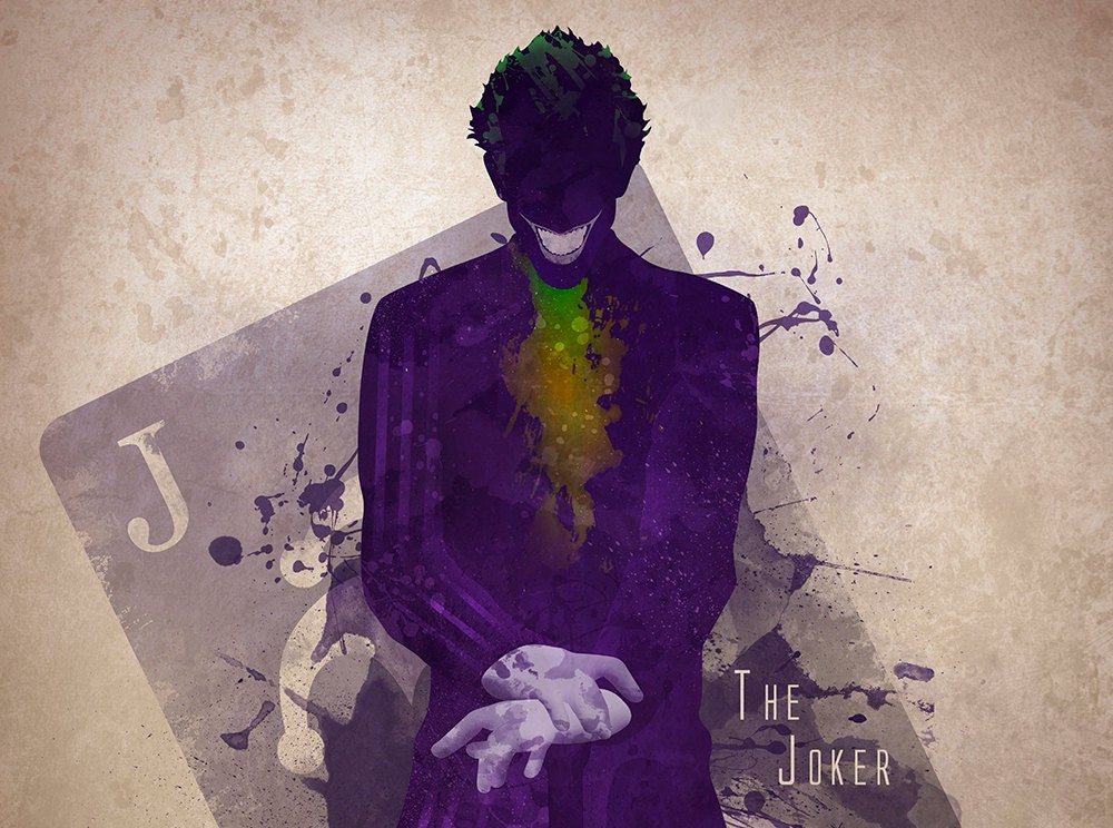 Original Giclee Art Print 'the Joker' - Etsy Canada