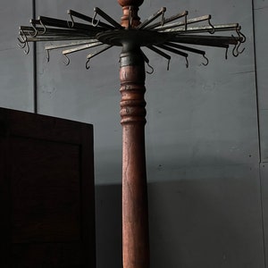 Antique Garment Rack, Rotating Industrial Coat Rack, Rounder, Revolving ...