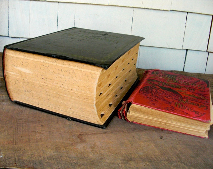 Vintage Dictionary - Very LARGE - Webster Dictionary - Large Dictionary ...