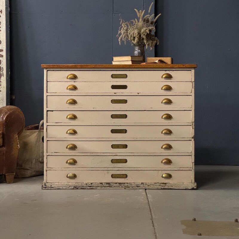 Vintage Map Cabinet - Etsy