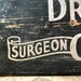 Antique Medical Trade Sign, Antique Surgeon Chiropractor Sign, Dr. JV ...