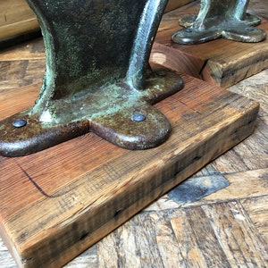 Industrial Sculpture, Antique Cast Iron Material Racks, 5 FT Tall Line ...