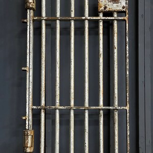 Antique Jail Door, Prison Cell Gate, Iron Gates, Industrial Wall Decor ...