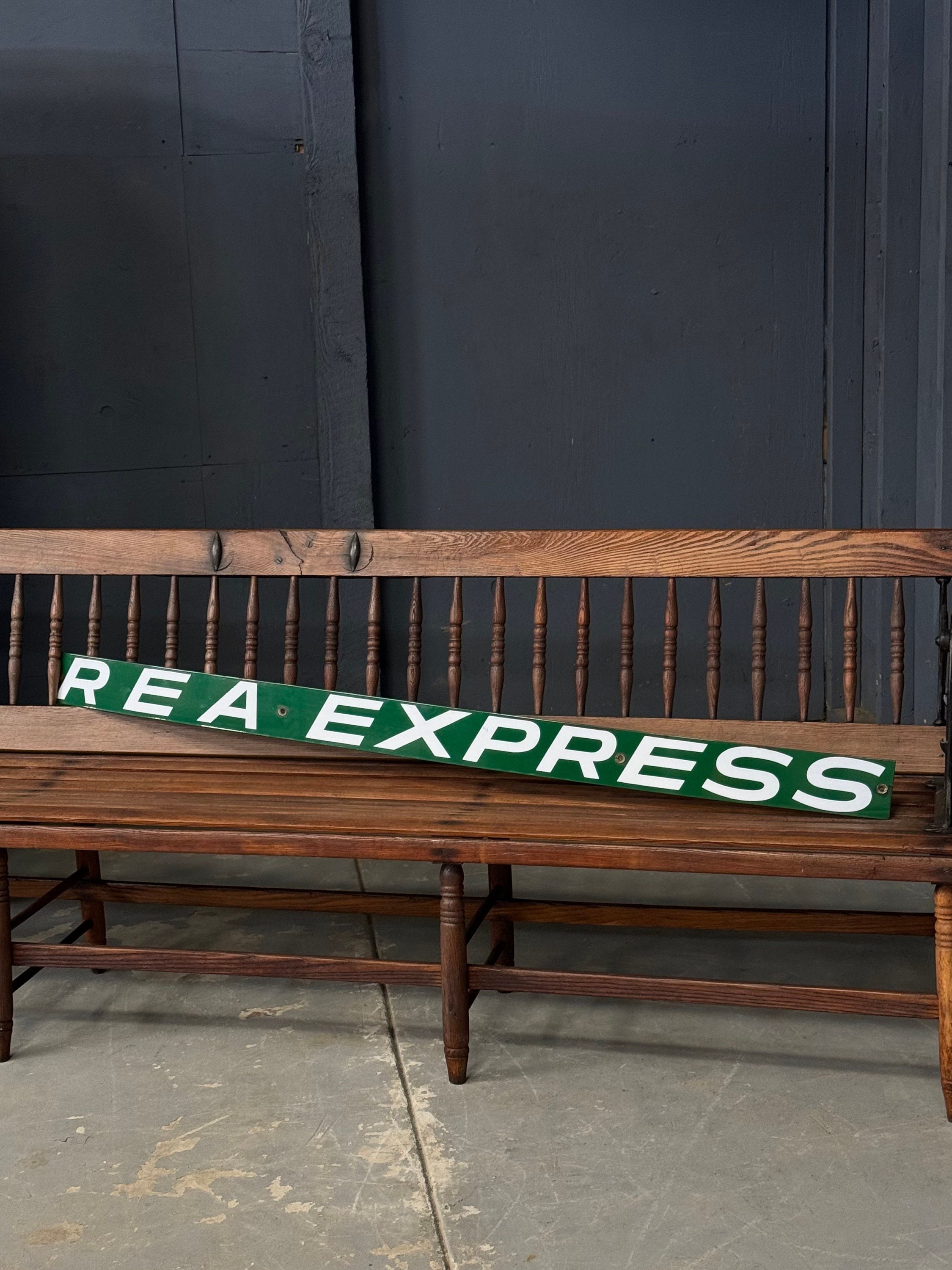 REA Express Porcelain Sign, Railway Express Agency Sign, Vintage ...