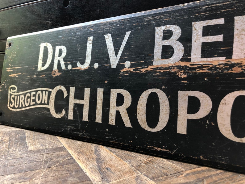 Antique Medical Trade Sign Antique Surgeon Chiropractor Sign - Etsy