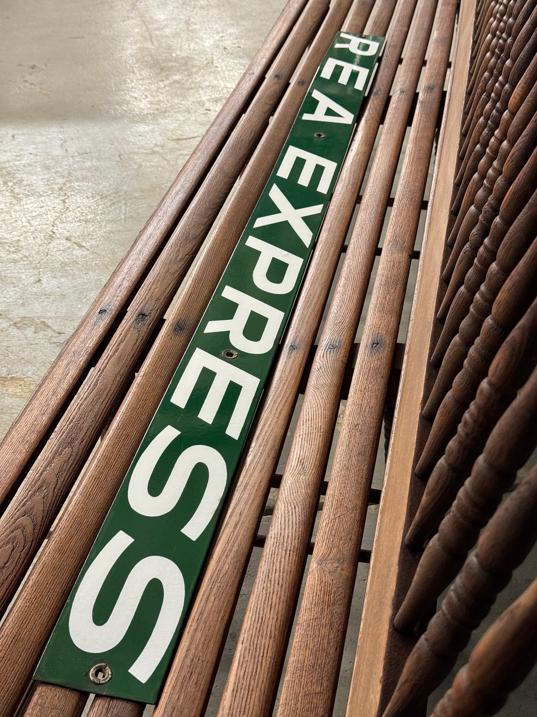 REA Express Porcelain Sign, Railway Express Agency Sign, Vintage ...