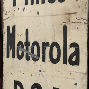 Vintage Service Station Sign, Philco Motorola RCA, Hand Painted Trade ...