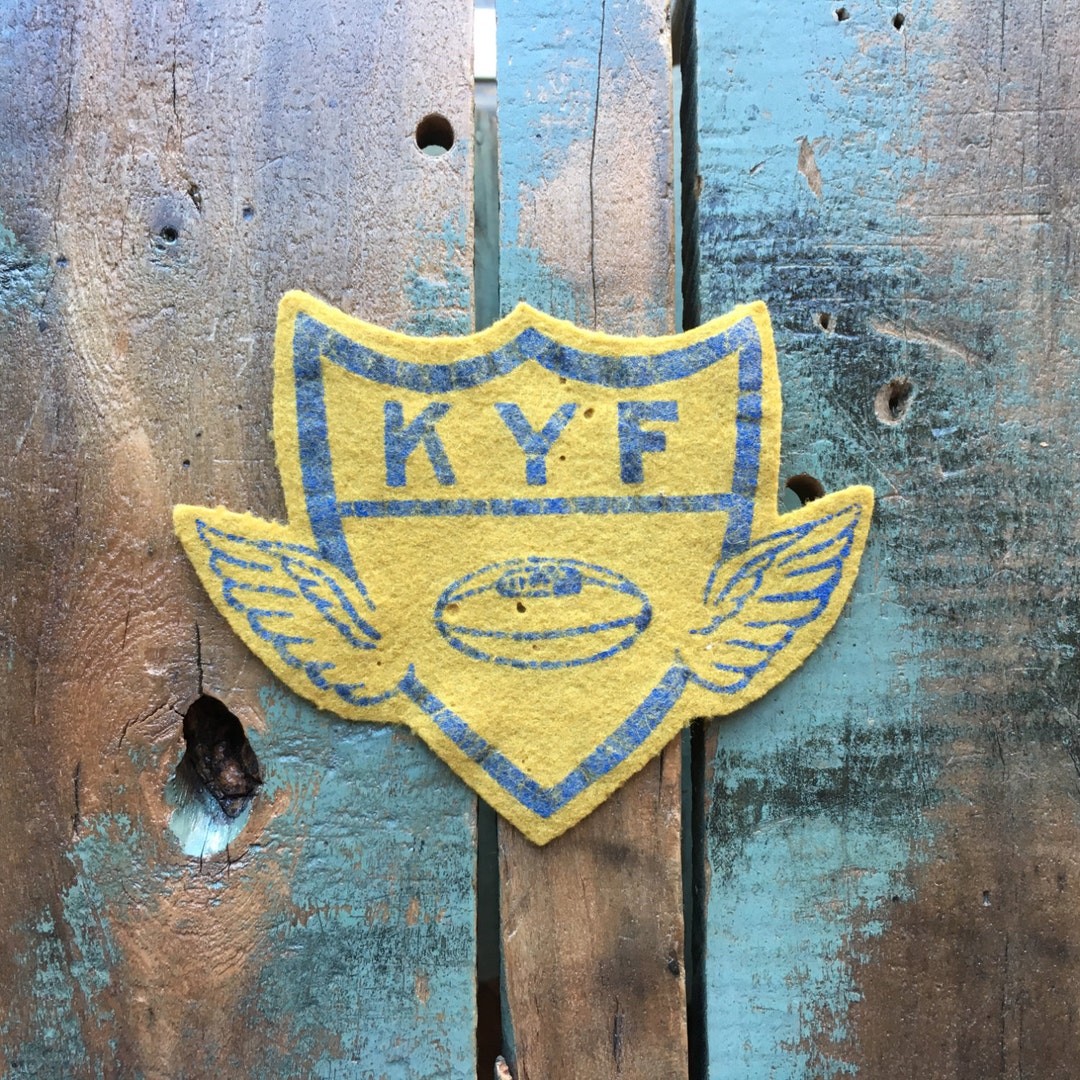 Vintage Felt Patch, KYF Kenosha Youth Football Patch, 1940s Felt Jacket ...