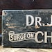 Antique Medical Trade Sign, Antique Surgeon Chiropractor Sign, Dr. JV ...
