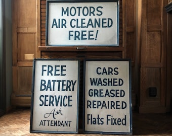 Vintage Gas Station Signs - Etsy