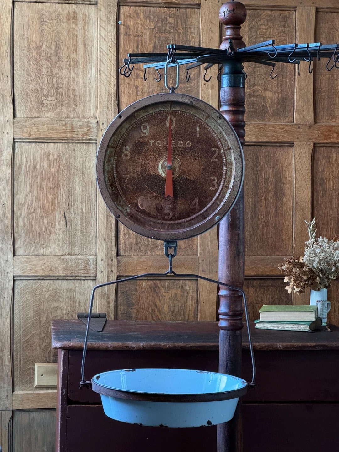 Antique Hanging Scale, Double Sided Toledo Hanging Produce Scale ...