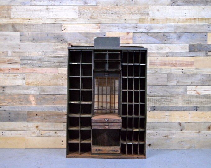 RESERVED Antique Post Office Sorting Cabinet, Post Office Box, Metal ...