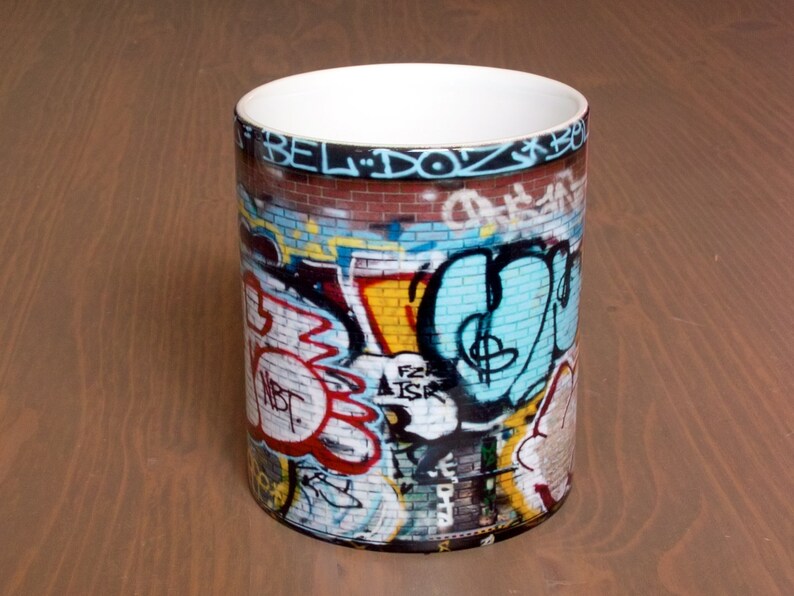 Coffee Mug, Graffiti Artist Signatures, Manhattan Rooftop, NYC, USA - Etsy