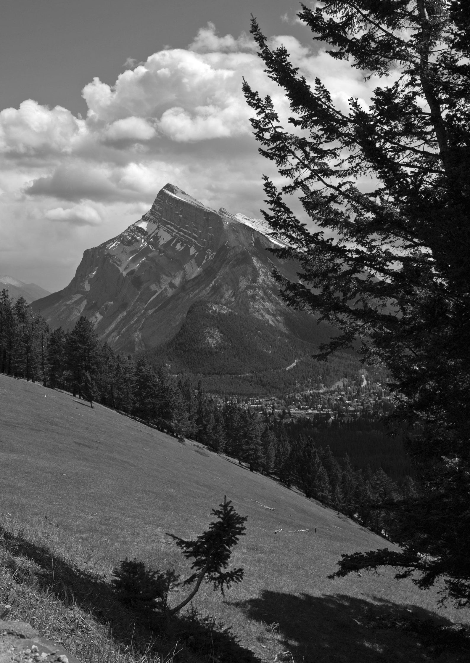 Fine Art Print, Banff Alberta, Mountain Landscape, Rundle Mountain ...
