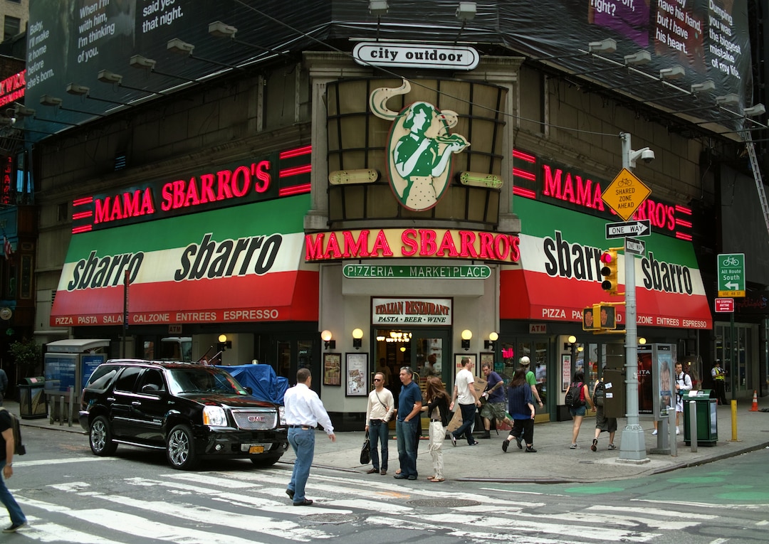Fine Art Print, Urban Landscape, Mama Sbarro's Pizza, Broadway, New ...